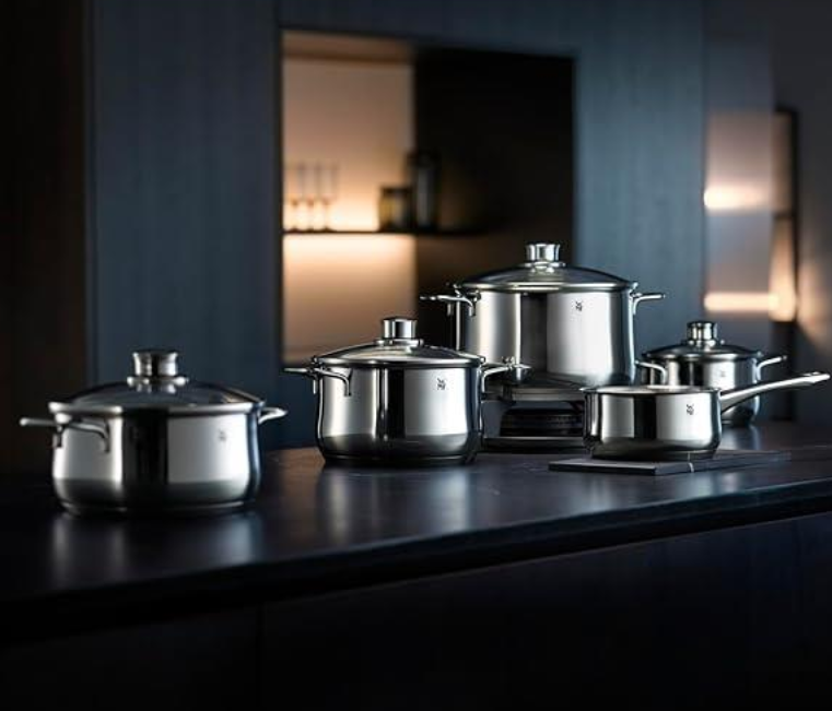 WMF DIADEM PLUS 9PIECE STAINLESS STEEL COOKWARE SET – Otto Gunther Online